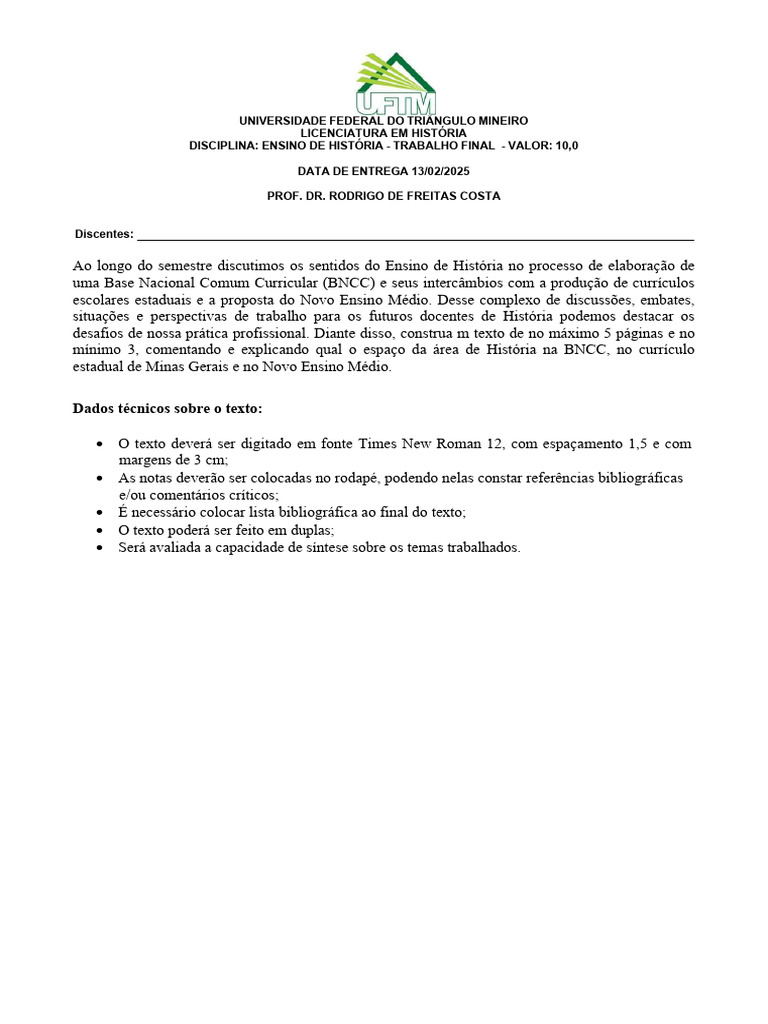 Trabalho Final | PDF