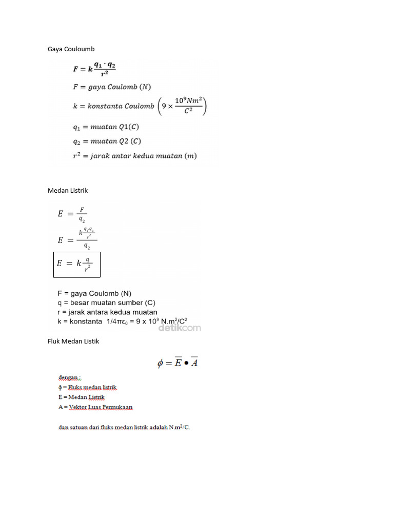 Rumus-Rumus Fisika 2 | PDF