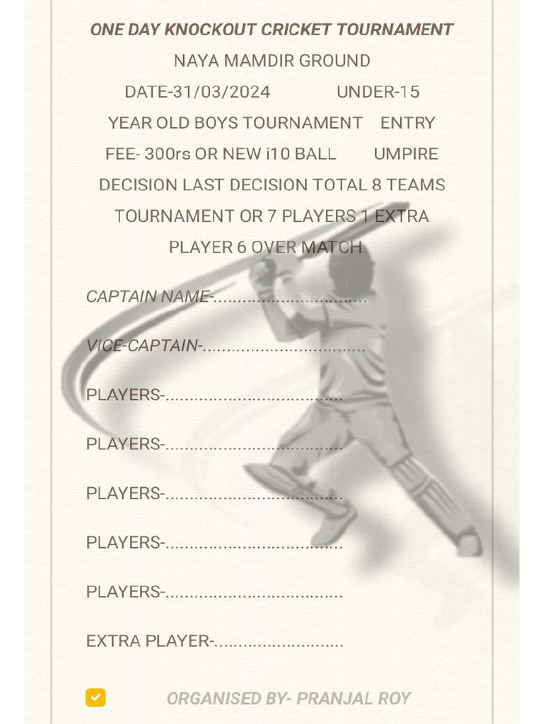 Tournament | PDF