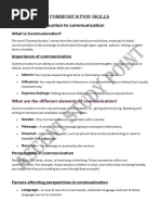 Class 9 IT: Communication Skills Overview | PDF | Communication ...