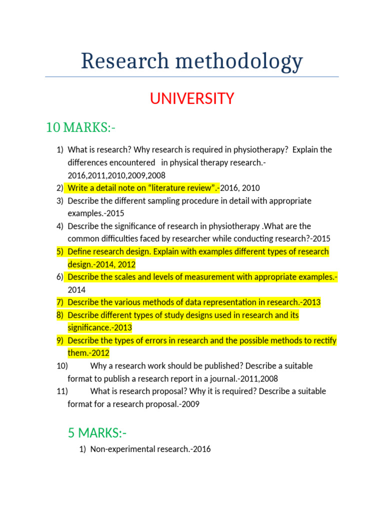 Research University Question 2008-2016 | PDF | Experiment | Validity (Statistics)