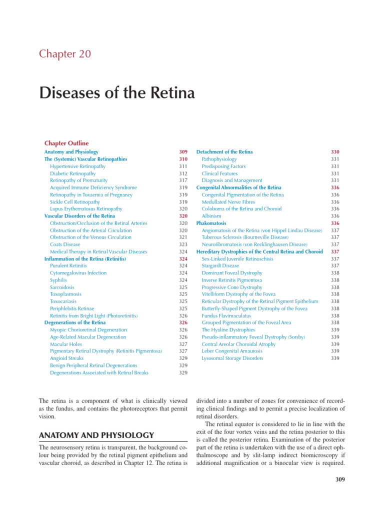 Diseases of Retina | PDF | Retina | Blood Vessel