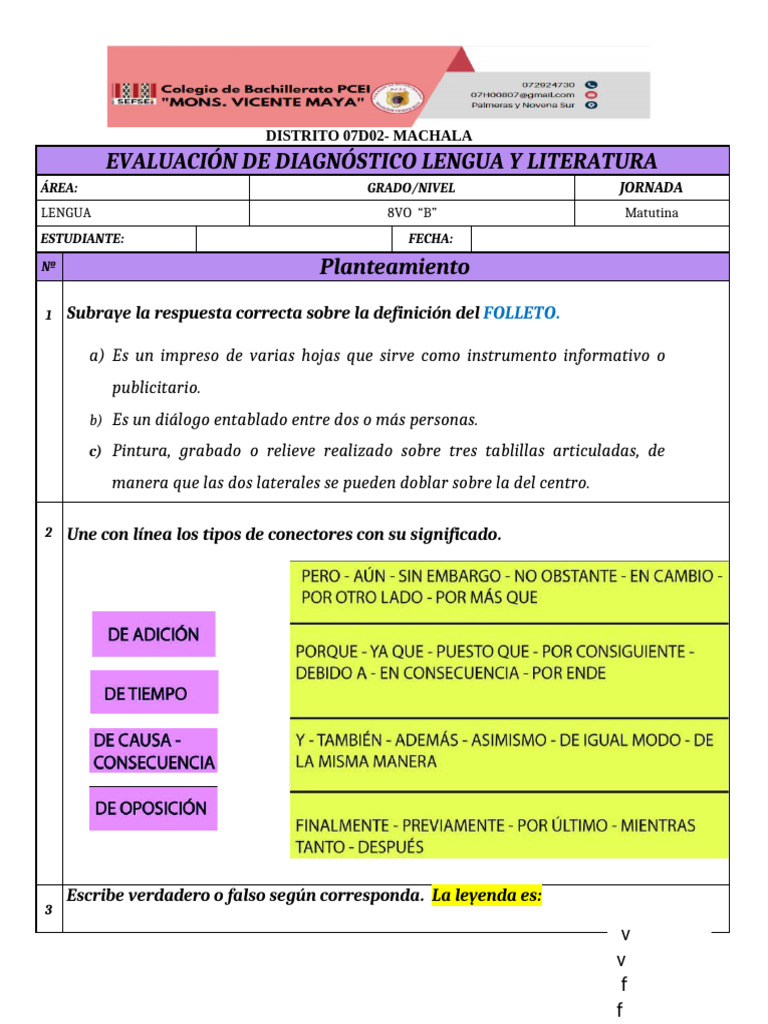 8vo Lyl Diagnosticas | PDF | Amor | Narración