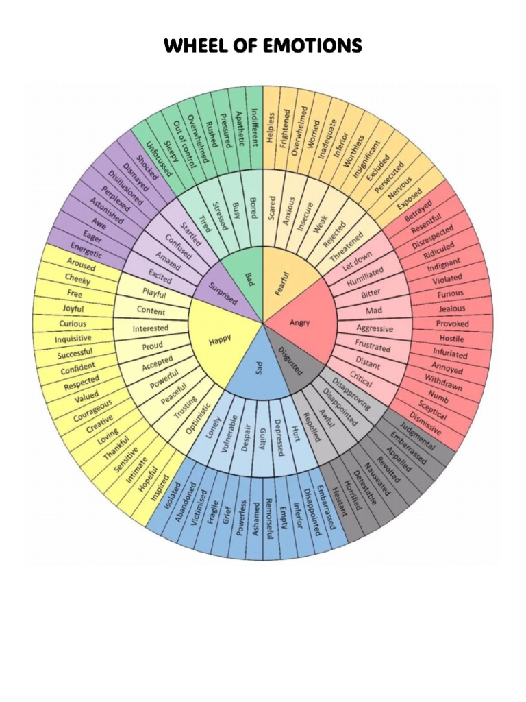Wheel of Emotions | PDF