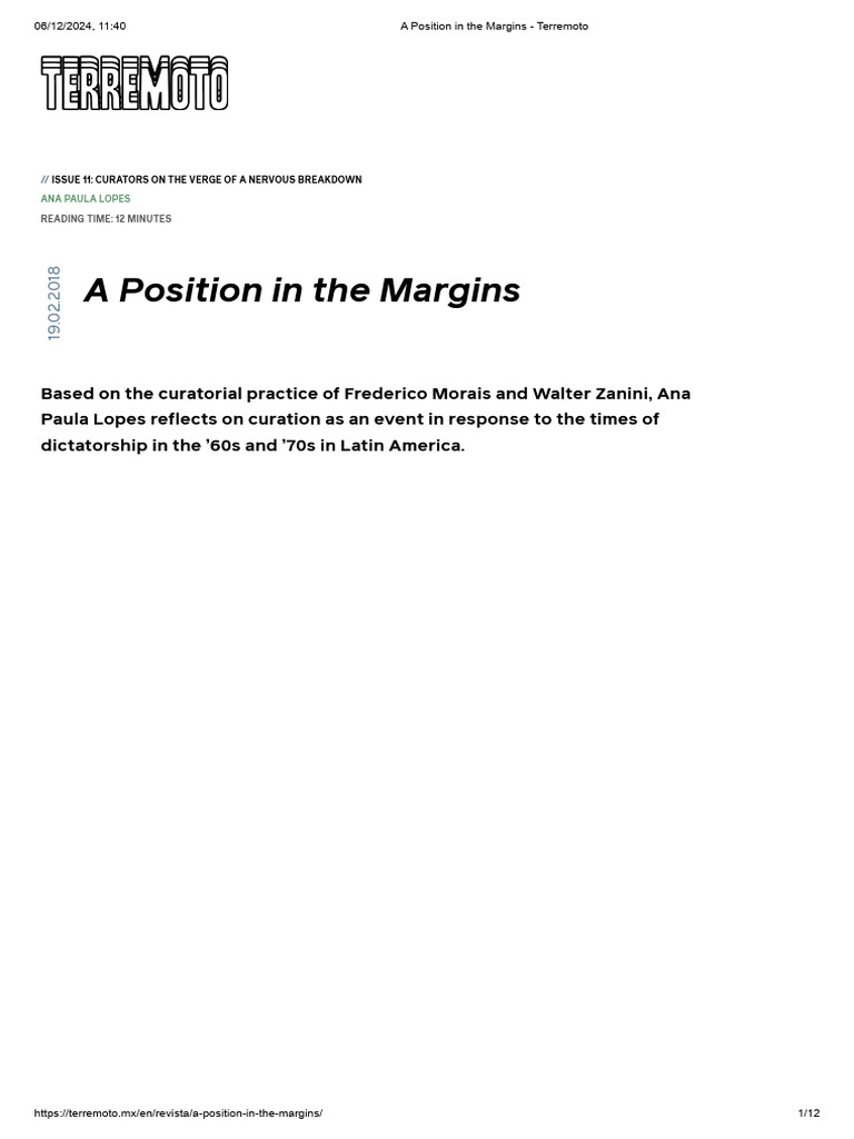 Curation and Politics in Latin America | PDF