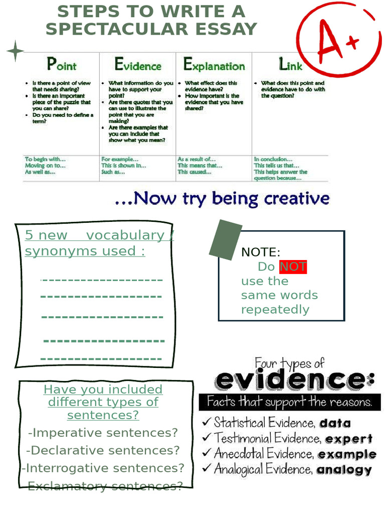 Steps To Write A Spectacular Essay | PDF