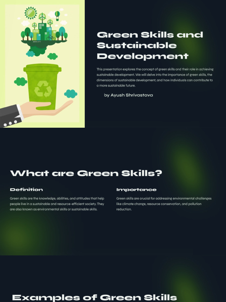 Green Skills | PDF