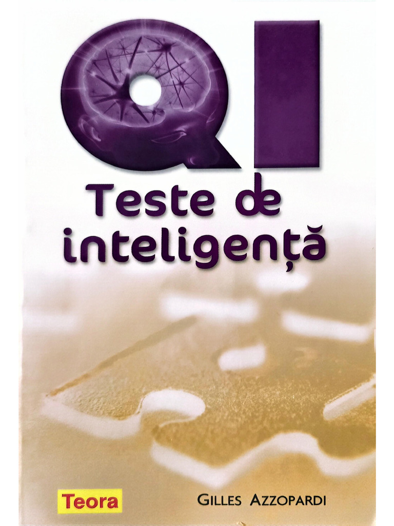 Gilles Azzopardi - Teste de Inteligenta IQ QI | PDF