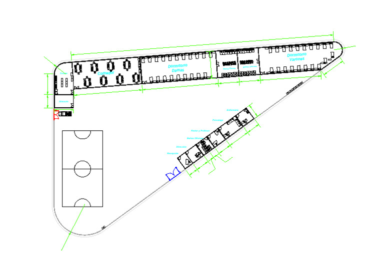 Layout Centro de Rehabilitacion DM-4 | PDF