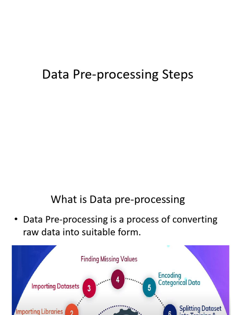 Data Pre-Processing Steps | PDF | Categorical Variable | Dependent And Independent Variables
