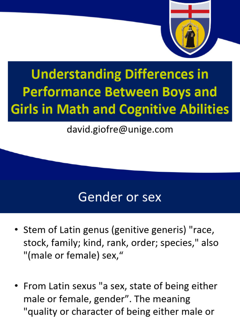 Giofre Gender Differences | PDF | Programme For International Student Assessment | Effect Size