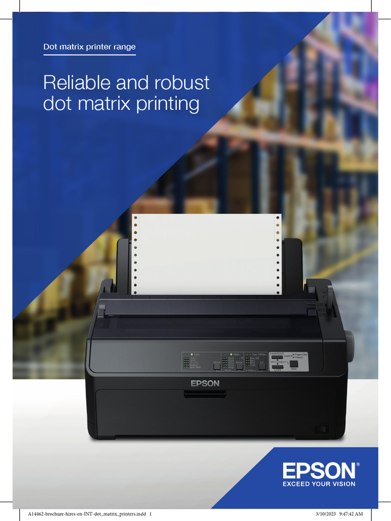 A14462 Brochure Cropped en Int Dot Matrix Printers | PDF | Printer (Computing) | Image Scanner