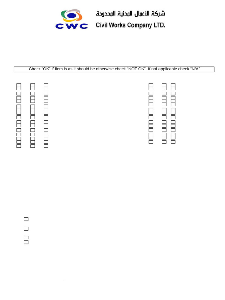 Backhoe Inspection checklist-1 | PDF | Vehicles | Vehicle Technology