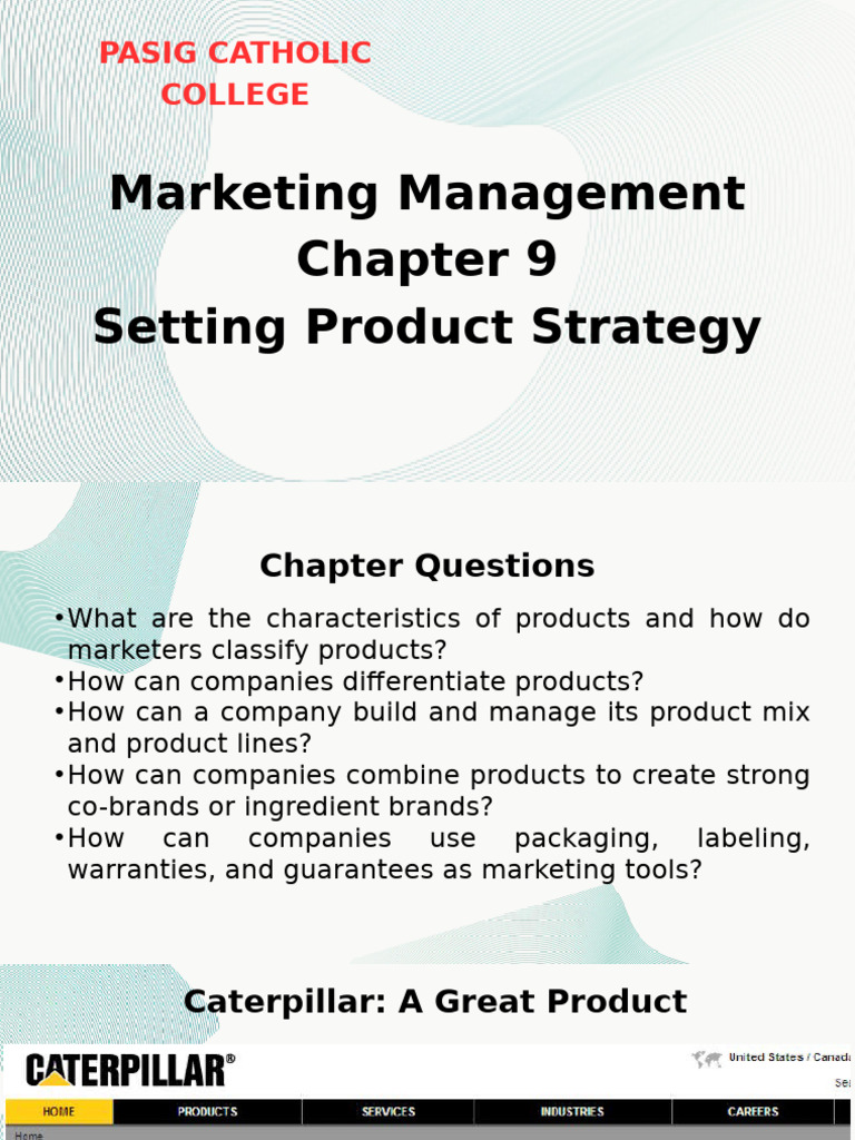 MM 4 Chapter9 Marketing Management | PDF | Product (Business) | Pricing