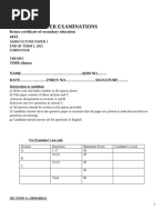 2025 MSCE Agriculture Paper1 Sample | PDF | Agriculture | Crop Rotation