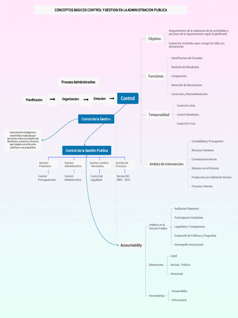 Mapa - Conceptos Basicos de Control y Gestion - v1 | PDF | Administración Pública | Economias