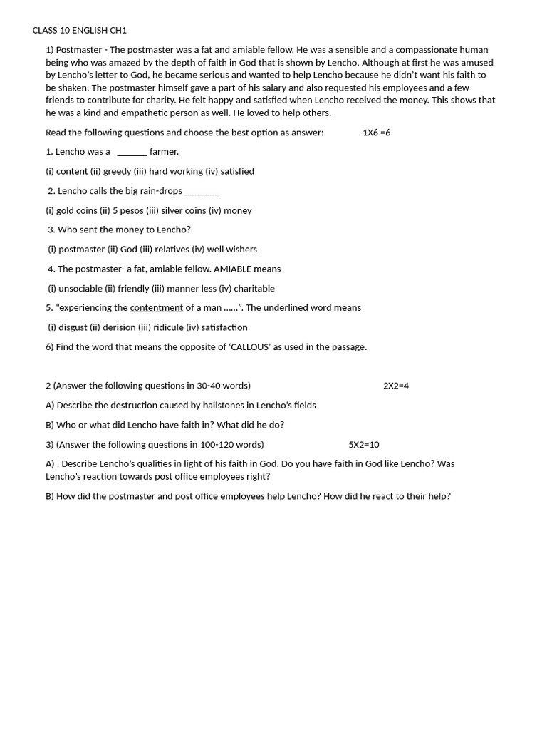 Chapter 1 Letter To God | PDF