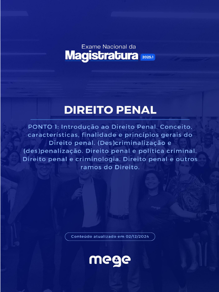 Introdução ao Direito Penal: Conceitos e Princípios | PDF | Direito ...