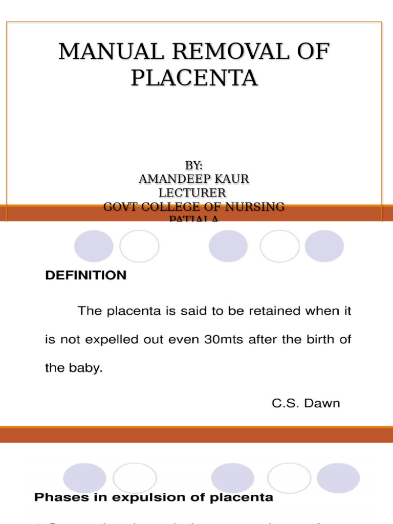 Manual Removal of Placenta | PDF