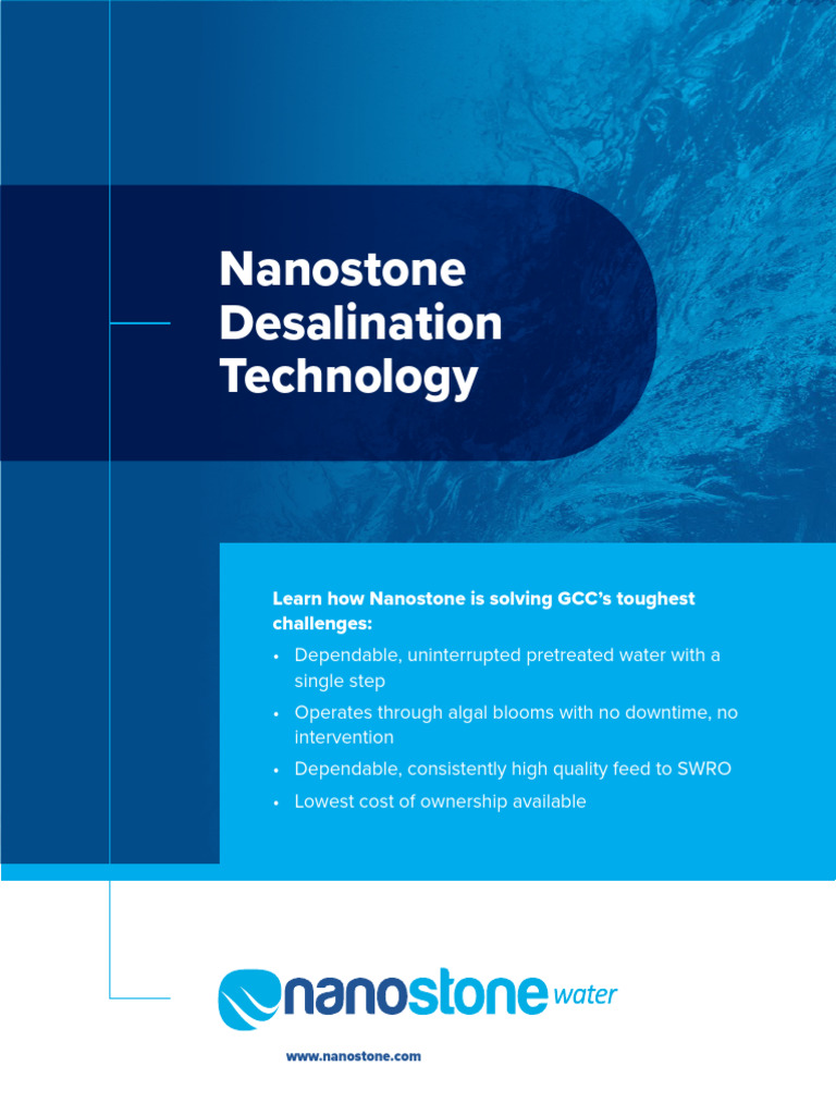 Updated Nanostone Brochure | PDF | Membrane | Desalination