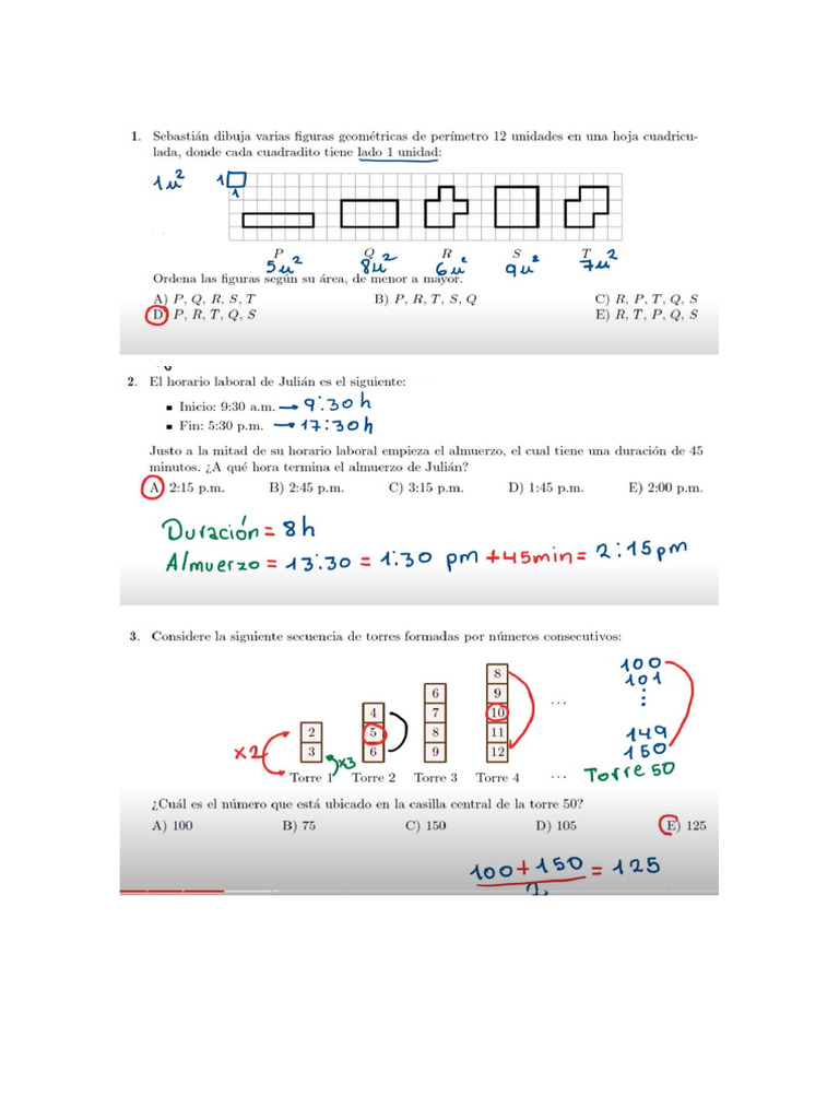 Solucionario de 1ro y Segundo Año | PDF