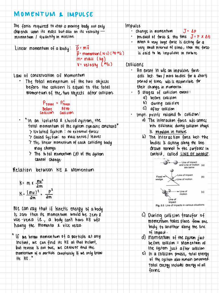 L5 Conservation of Linear Momentum | PDF | Momentum | Collision