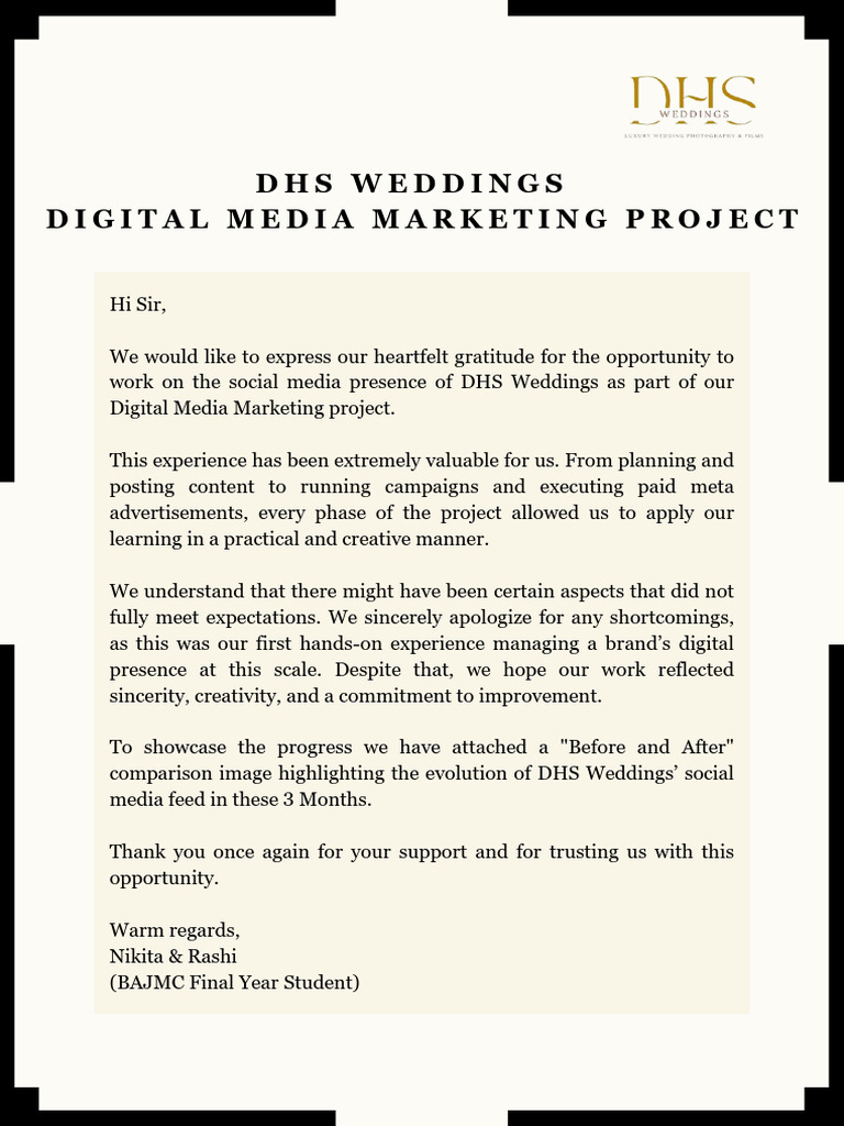 Thank You Note (DHS Weddings) | PDF