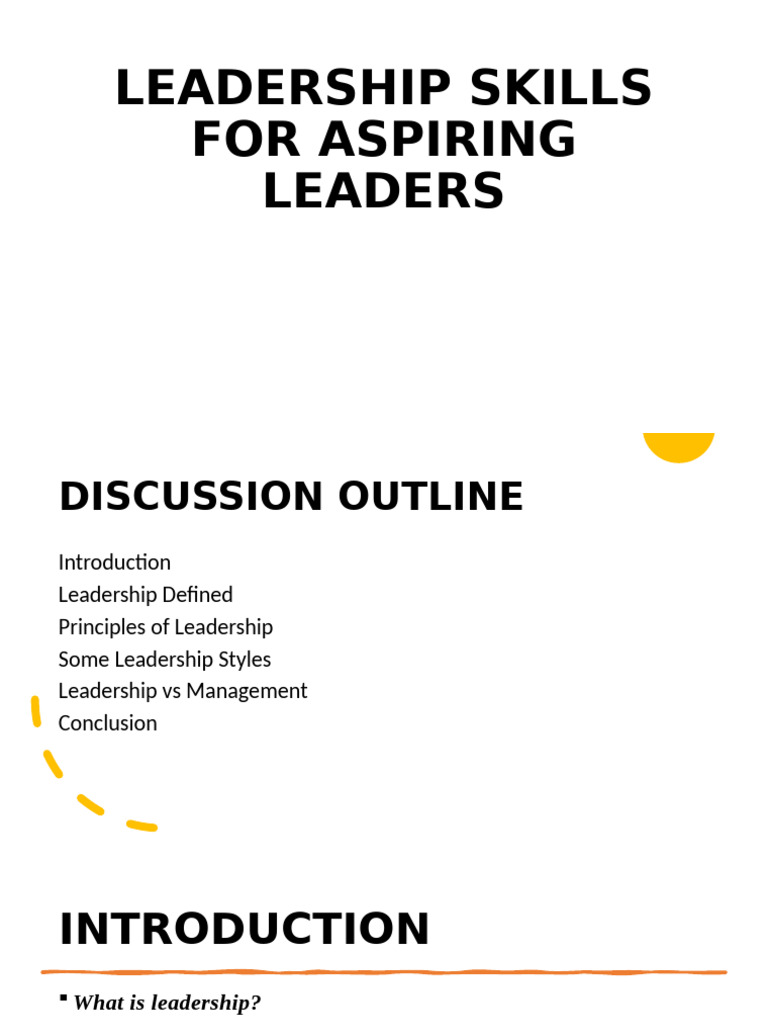 Leadership Skills, Aspiring Leaders | PDF | Leadership | Behavioural ...