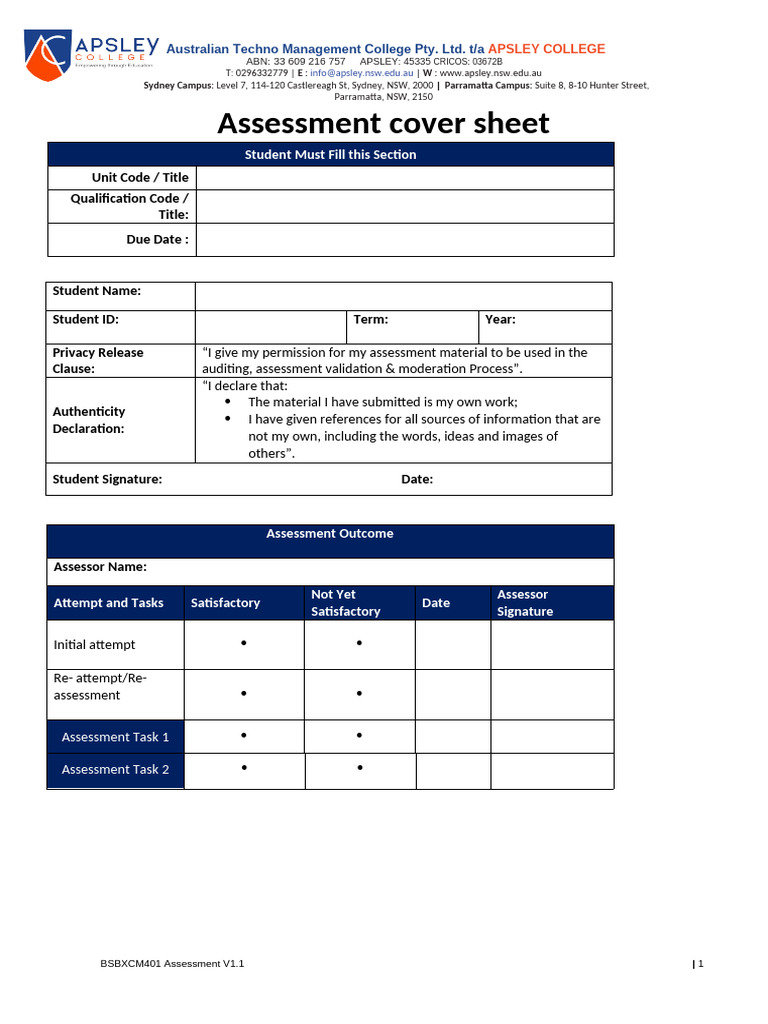 BSBXCM401 Assessment Guidelines | PDF | Plagiarism | Communication