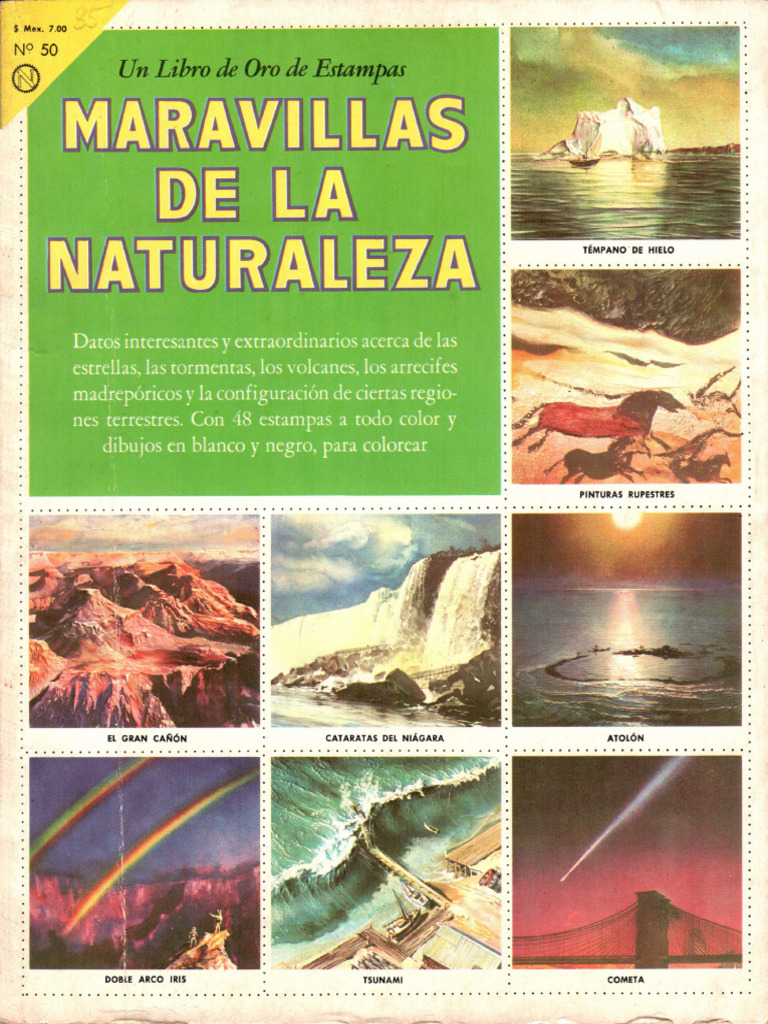 Un Libro de Oro de Estampas, Maravillas de La Naturaleza 1962 (Novaro ...