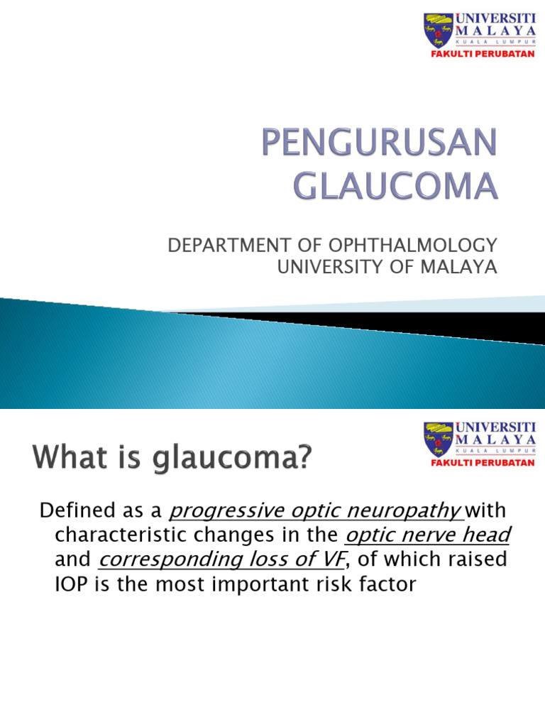 Pengurusan Glaucoma PDF | PDF | Glaucoma | Eye