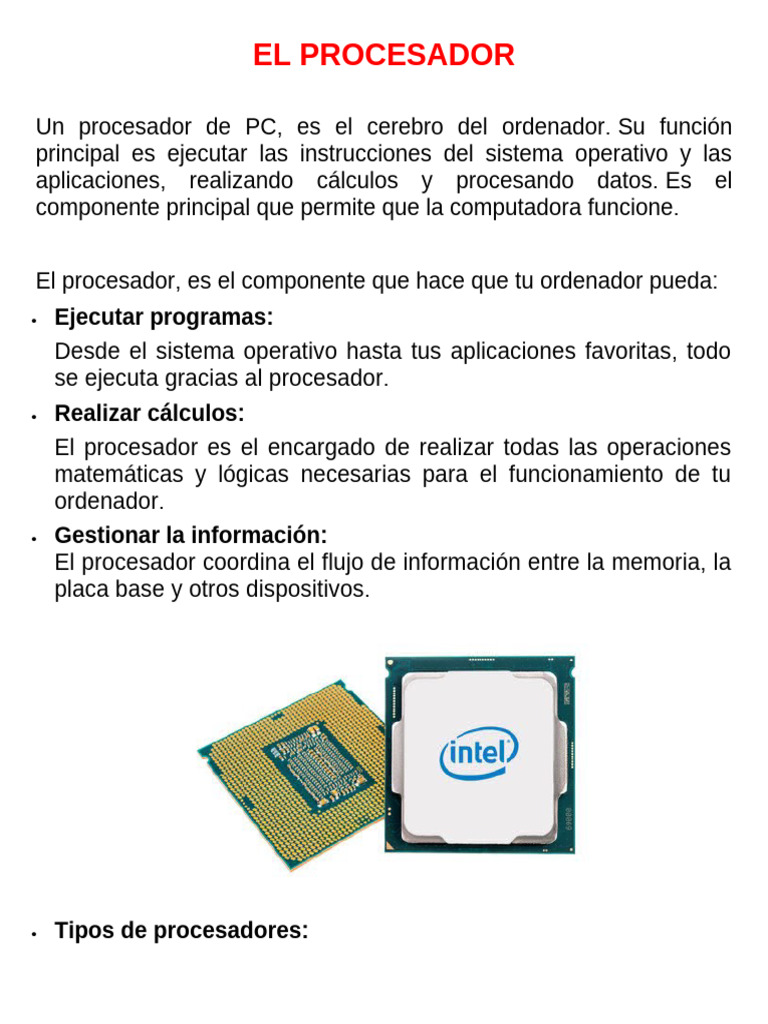 4 El Procesador | PDF