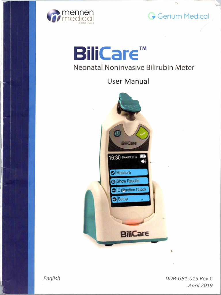 Bilirubinometro Bilicare Braun Ing | PDF