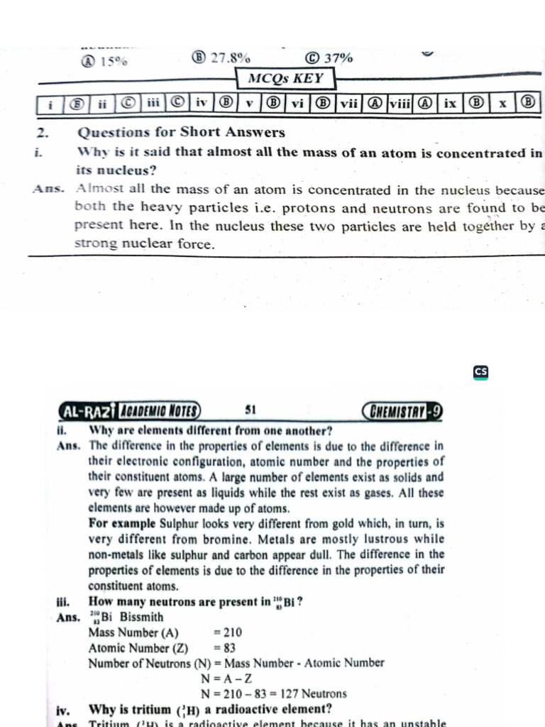 Chem CHP 2 Exercise English Medium | PDF