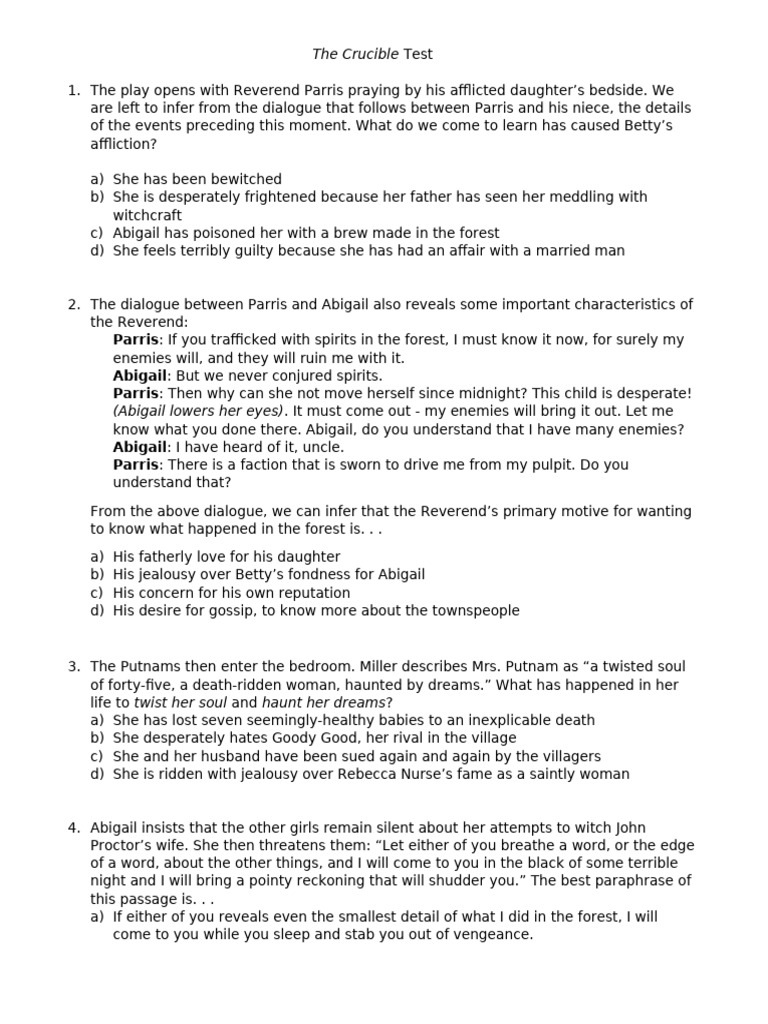 Crucible Final | PDF