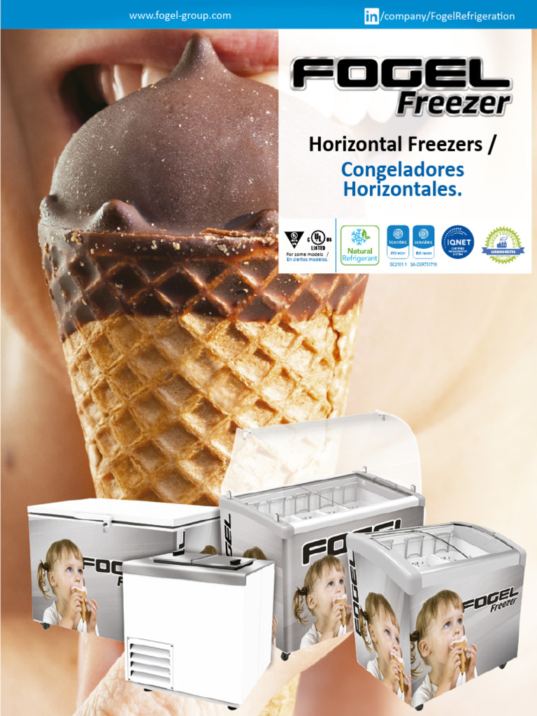 Fogel Horizontal Freezers Congeladores Horizontales | PDF | Ingeniería ...