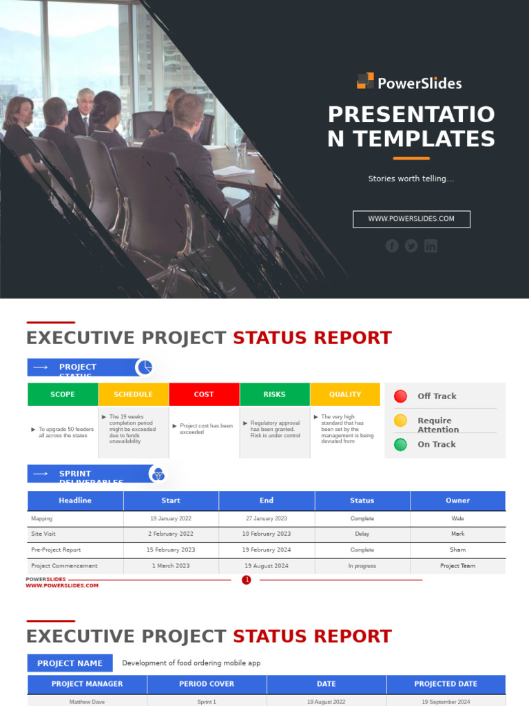 Executive Project Status Report Template 2 | PDF | Mobile App | Computing
