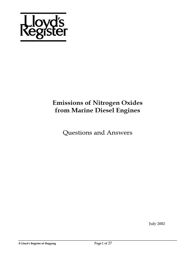 Nox Q& A | PDF | N Ox | Combustion