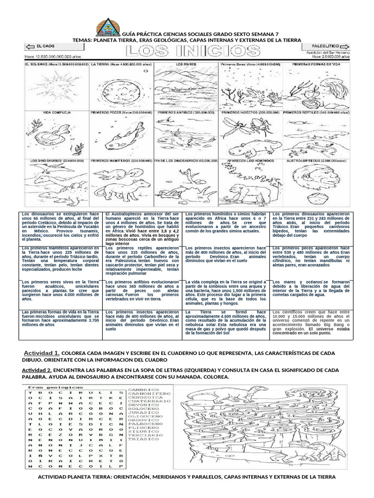Guia Practica Planeta Tierra | PDF | Placas tectónicas | Naturaleza