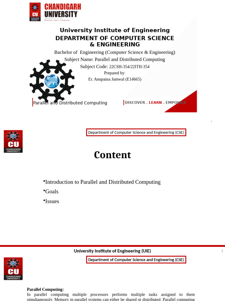 Lecture 1.1.2 (Architecture ) (2) | PDF | Parallel Computing | Distributed Computing