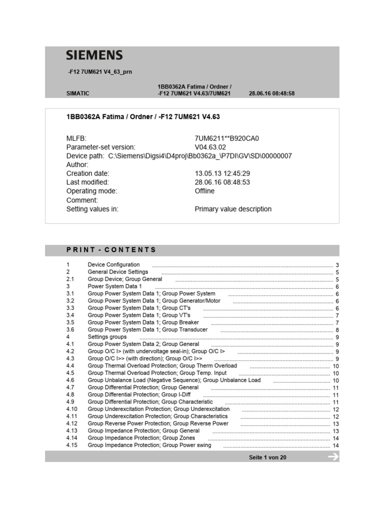 Generator F12 Relay Settings | PDF | Power Supply | Electronic Engineering