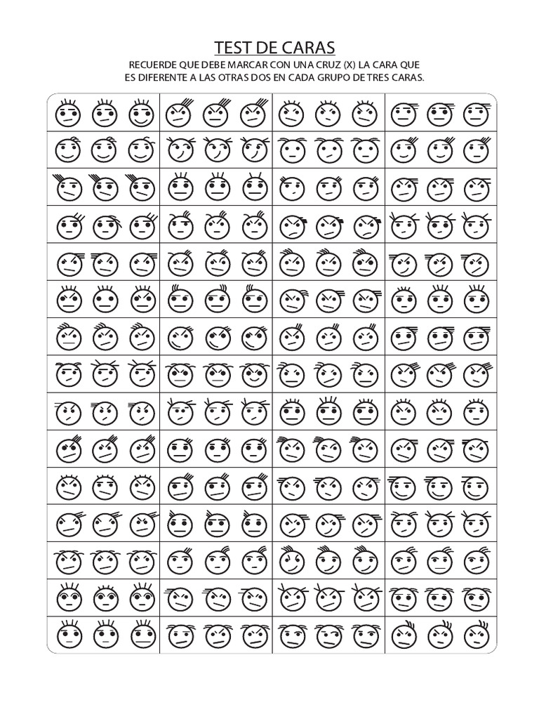 Test de Caras | PDF