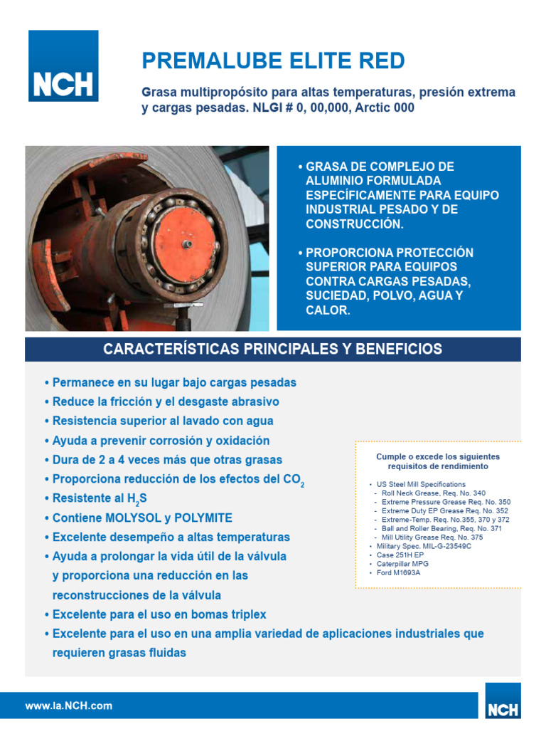 FICHA-TECNICA-PREMALUBE-ELITE-RED_2019 (1) | PDF | Lubricante | Física ...