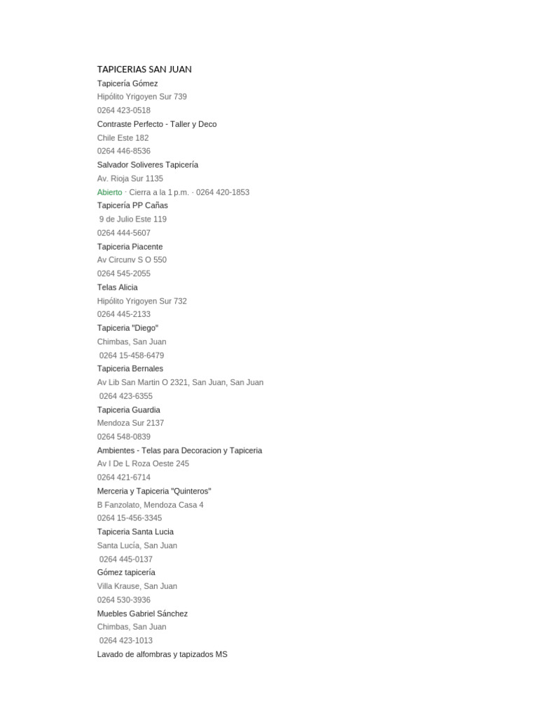 Tapicerias SJ | PDF