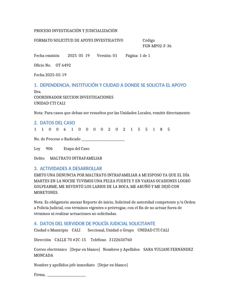 Formato Exacto Sara Fernandez | PDF