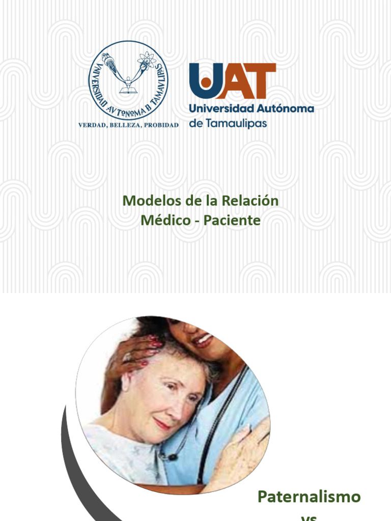 5. PATERNALISMO VS CONTRACTUALISMO (modelos de atn) | PDF | Bioética