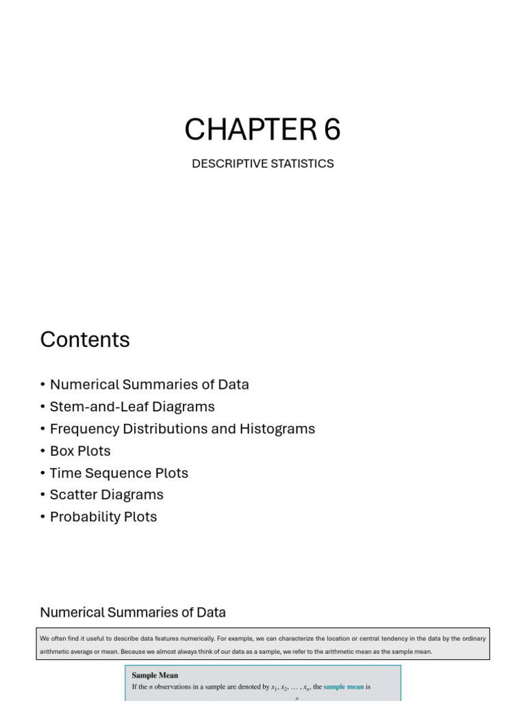 Descriptive Statistics | PDF