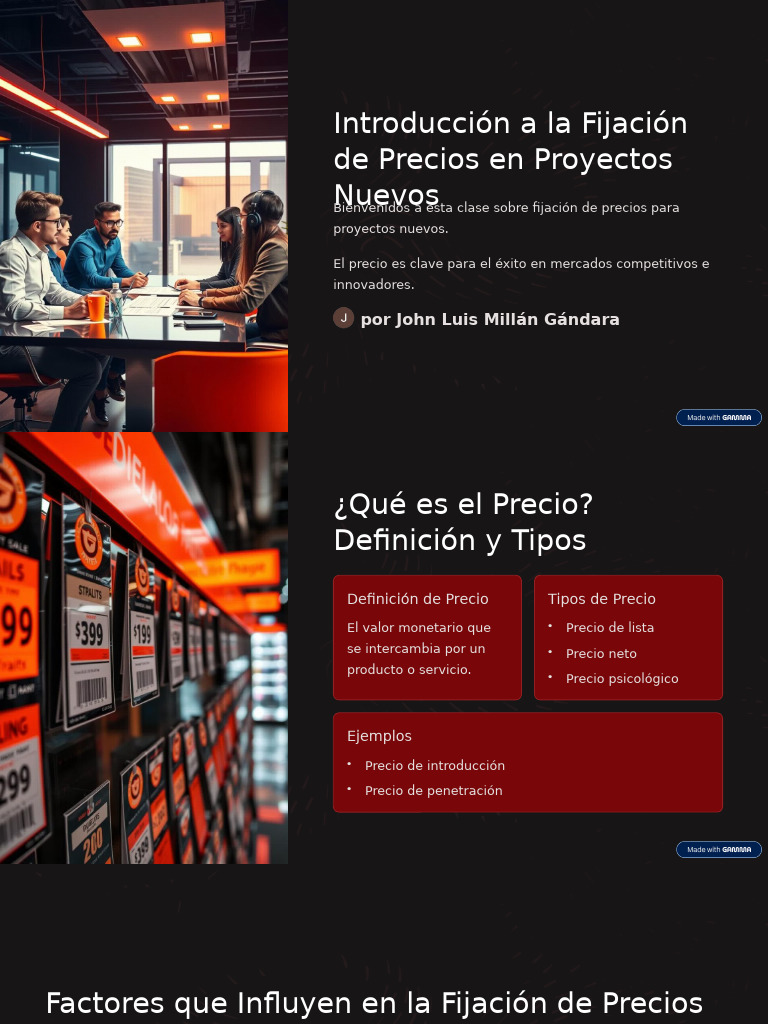 Introduccion A La Fijacion de Precios en Proyectos Nuevos | PDF ...