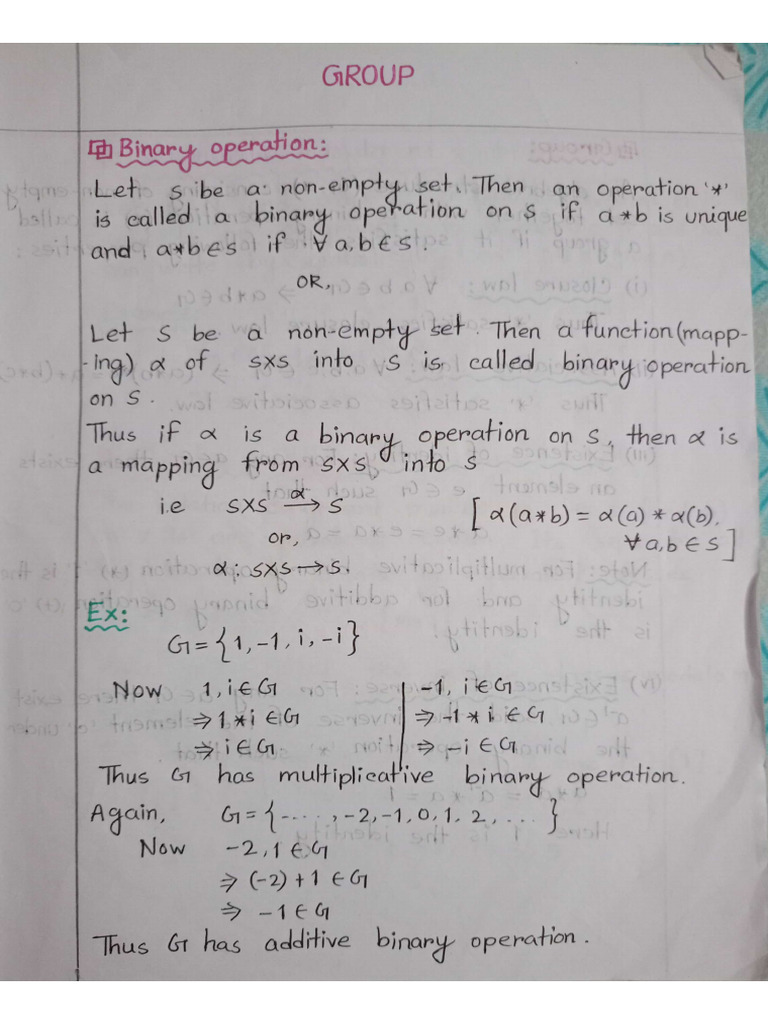 Abstract Algebra Note (Popy Apu) | PDF