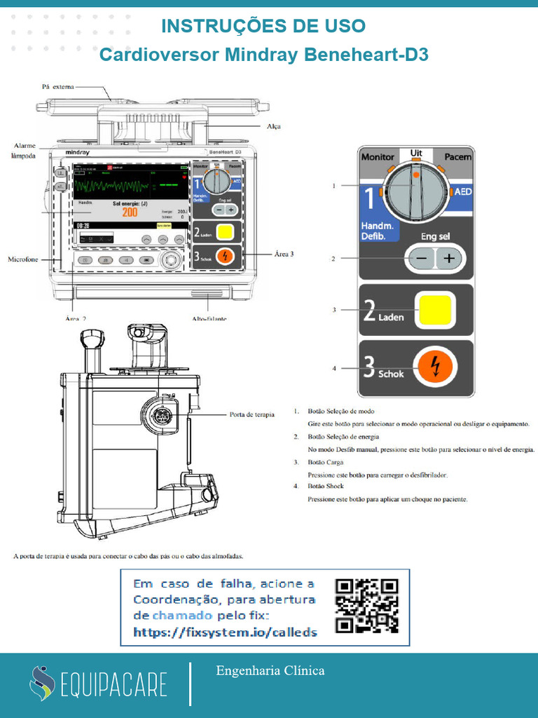 Ficha Cardioversor Mindray Beneheart-D3 | PDF